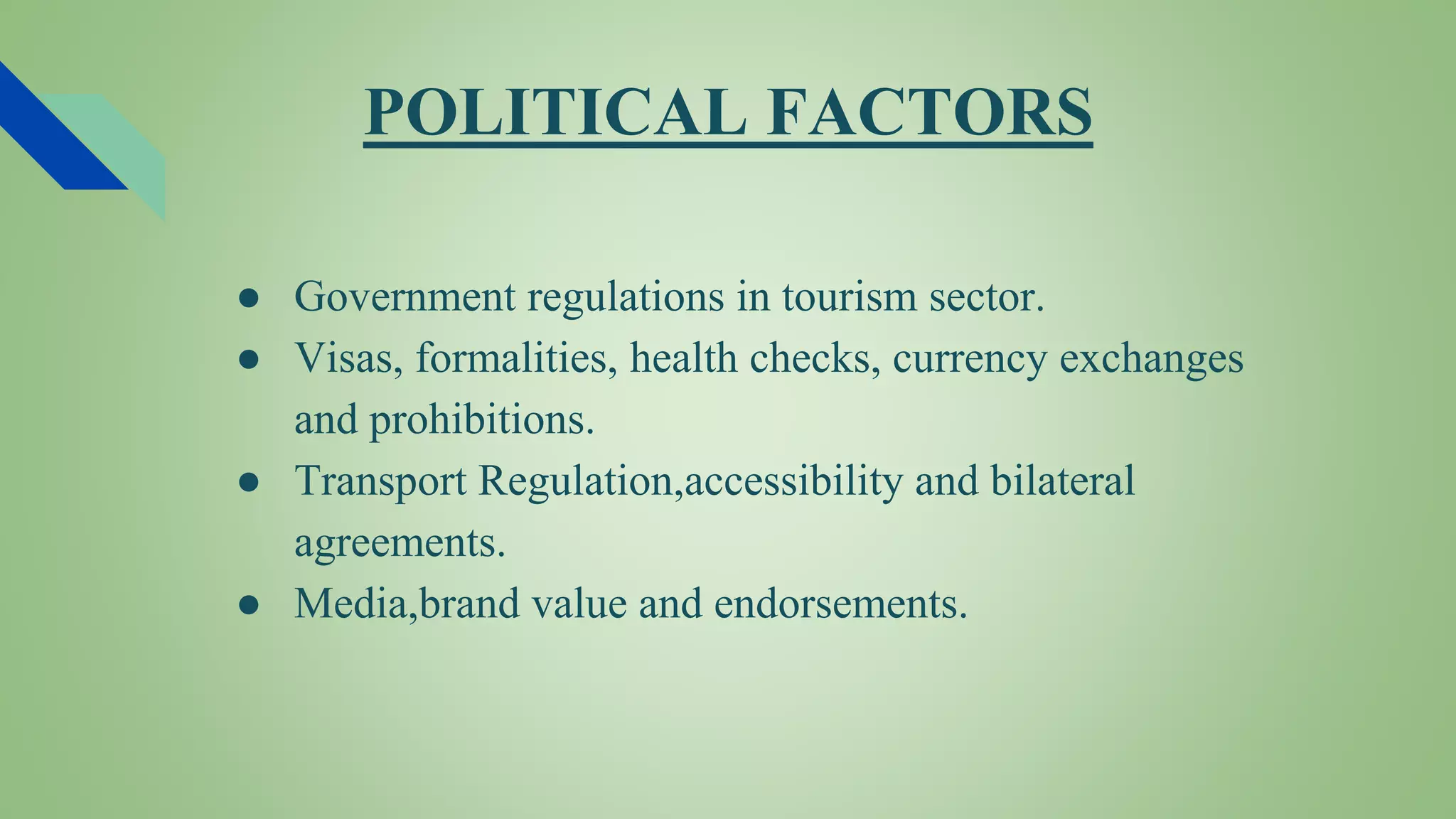 Factors impacting demand and supply in tourism | PPTX