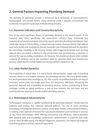 Factors Influencing Demand For Plumbers In Toronto GTA: | PDF