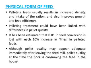Factors influence feed intake in poultry | PPTX