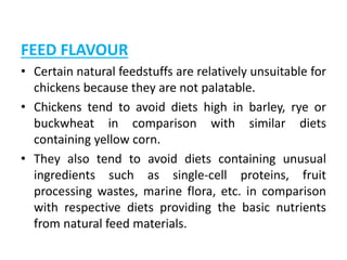 Factors influence feed intake in poultry | PPTX