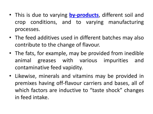 Factors influence feed intake in poultry | PPTX