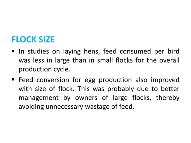 Factors influence feed intake in poultry | PPTX