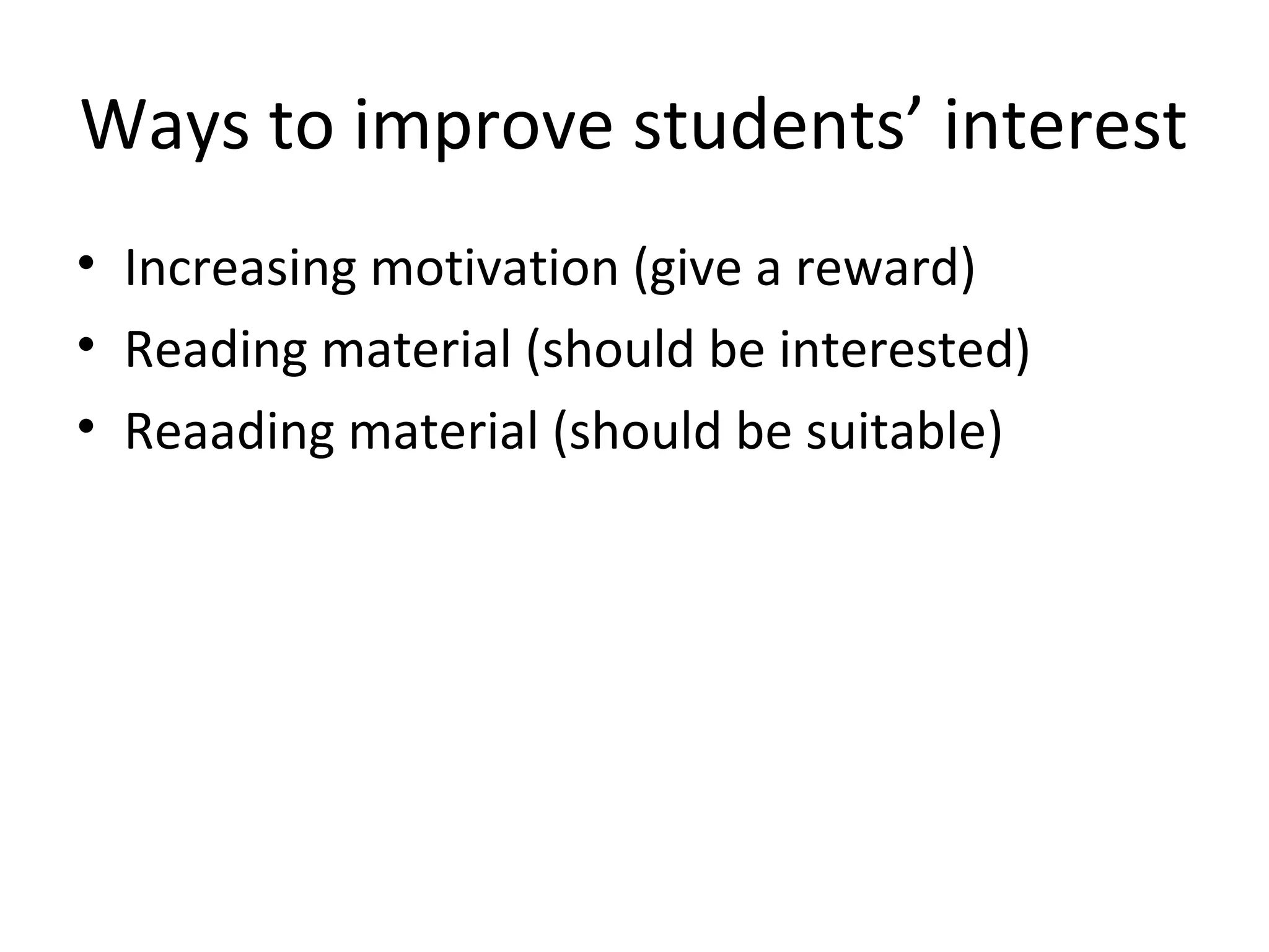 Factors influence reading | PPT
