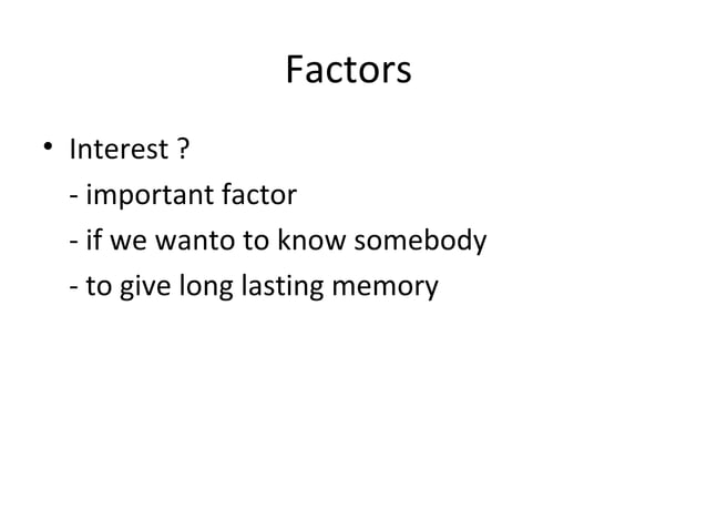 Factors influence reading | PPT