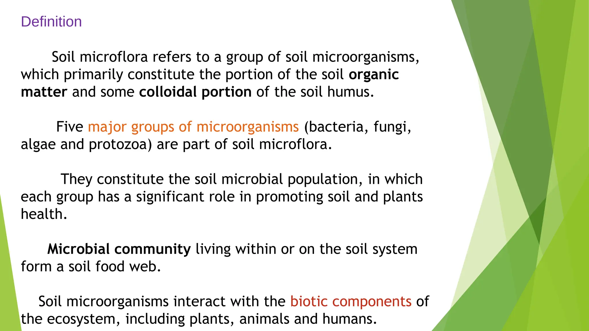 factors influencing the soil microflora in microbiology | PDF