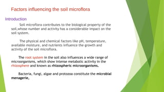 factors influencing the soil microflora in microbiology | PDF