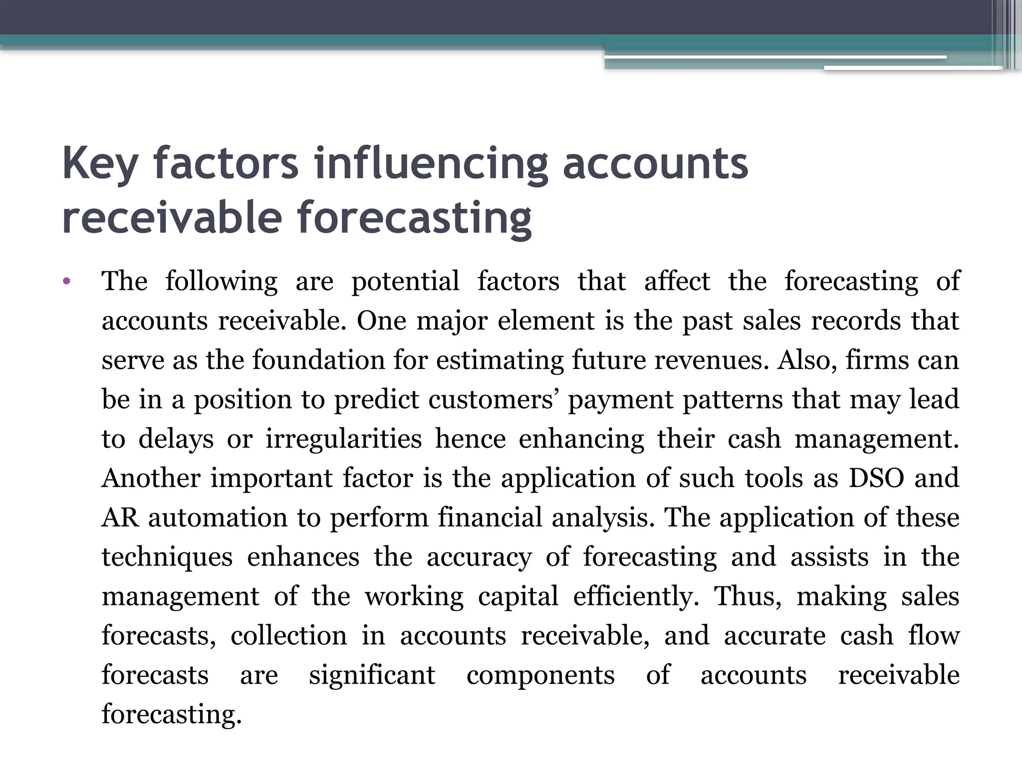 Factors Influencing Accounts Receivable Forecasting.pptx