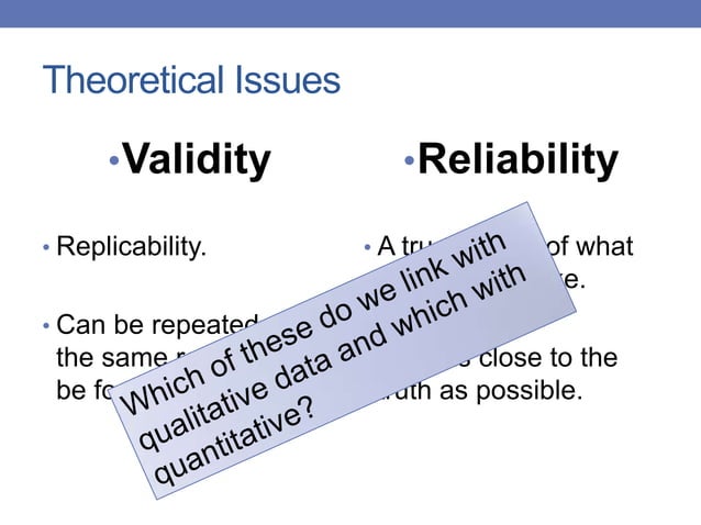 Factors influencing choice of methods