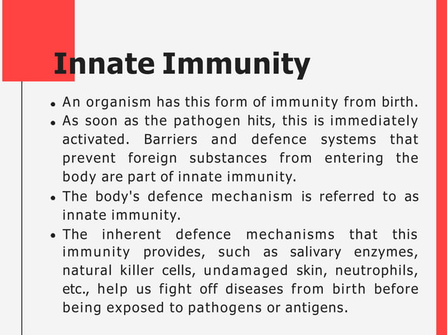Immunology - Innate and Acquired Immunity | PPTX
