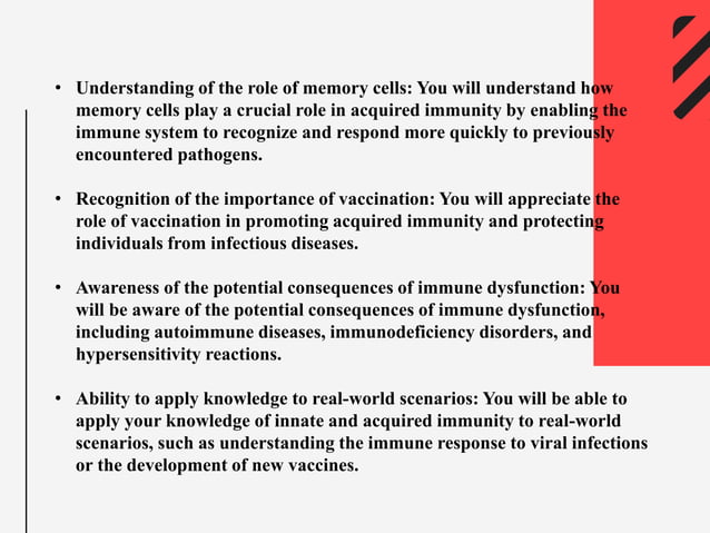 Immunology - Innate and Acquired Immunity | PPTX