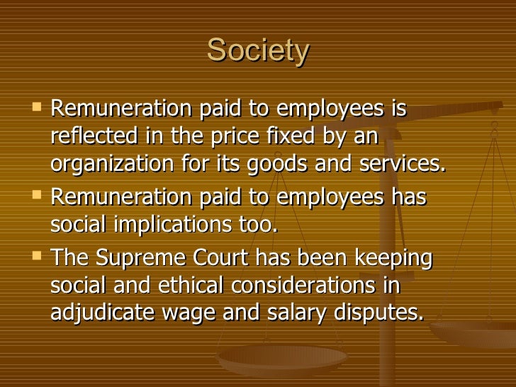 Factors Influencing Employee Remuneration