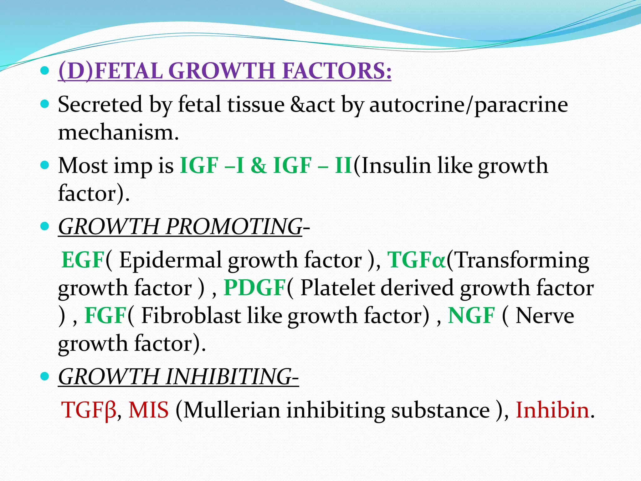 Factors influencing fetal growth and development | PPTX