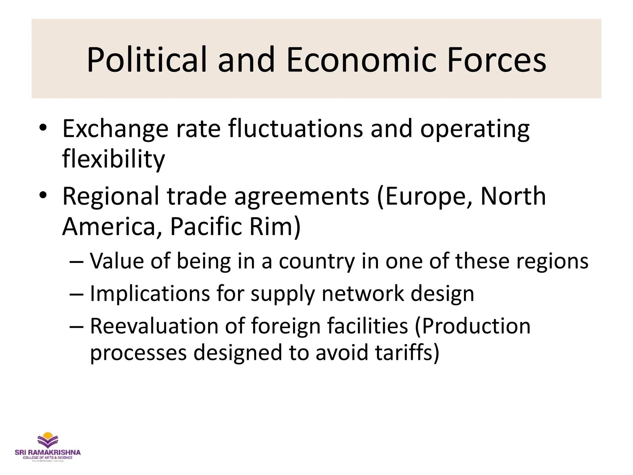 Factors influencing Global Supply chain.pptx