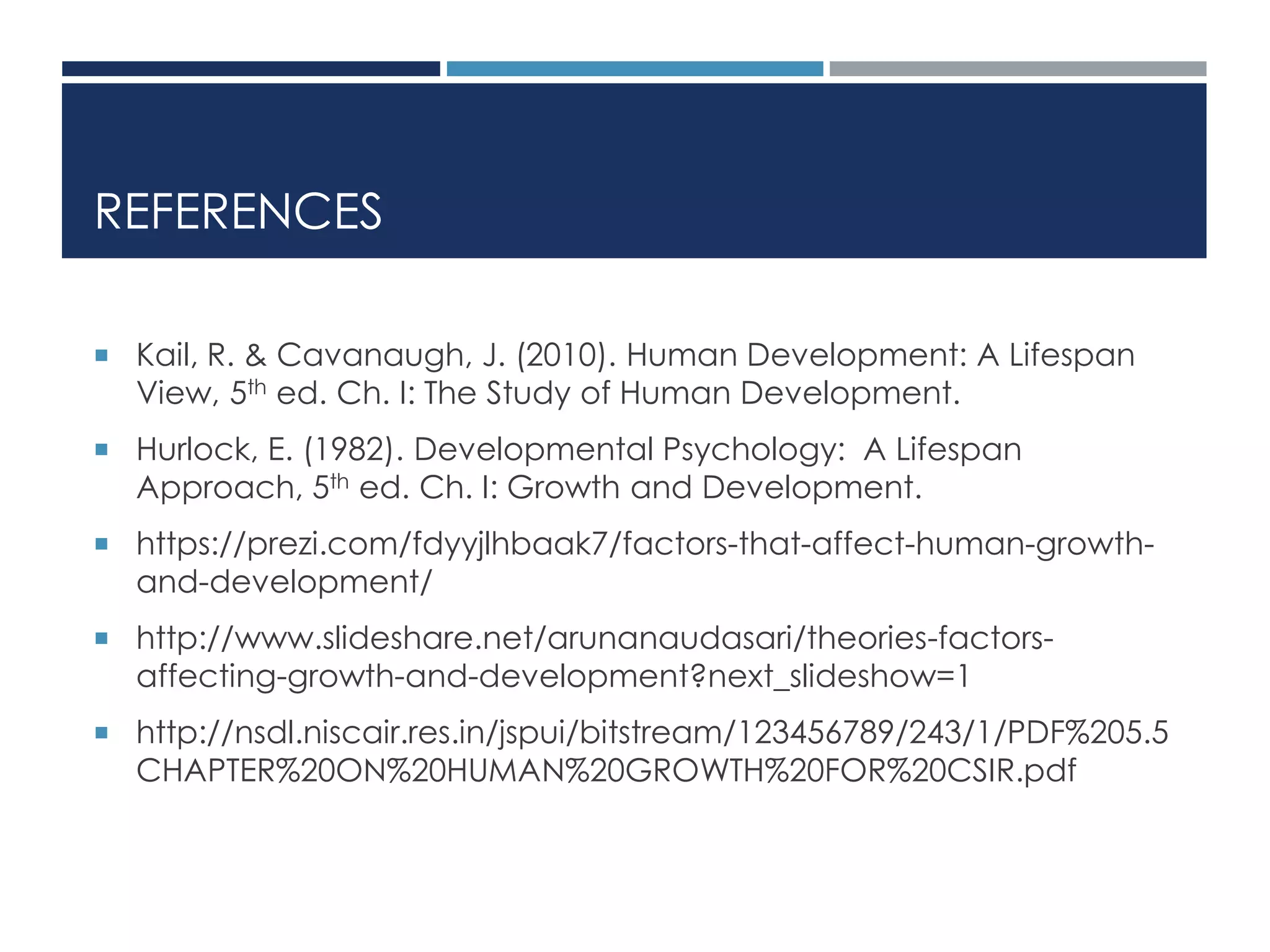Factors influencing growth and development | PPTX