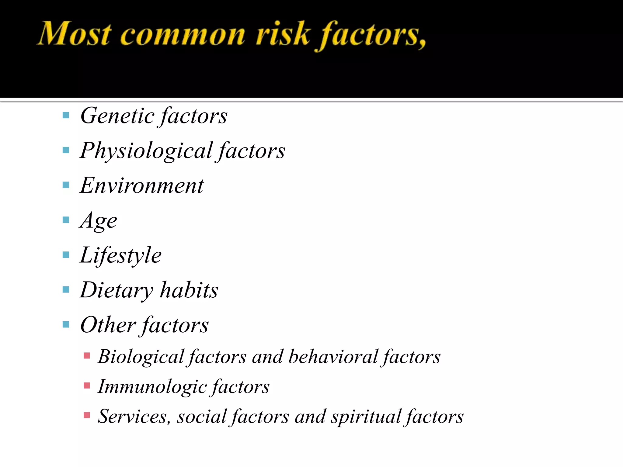 Factors influencing health | PPTX