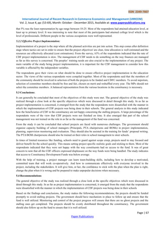 Factors Influencing Implementation of CDF Projects in Secondary Schools ...