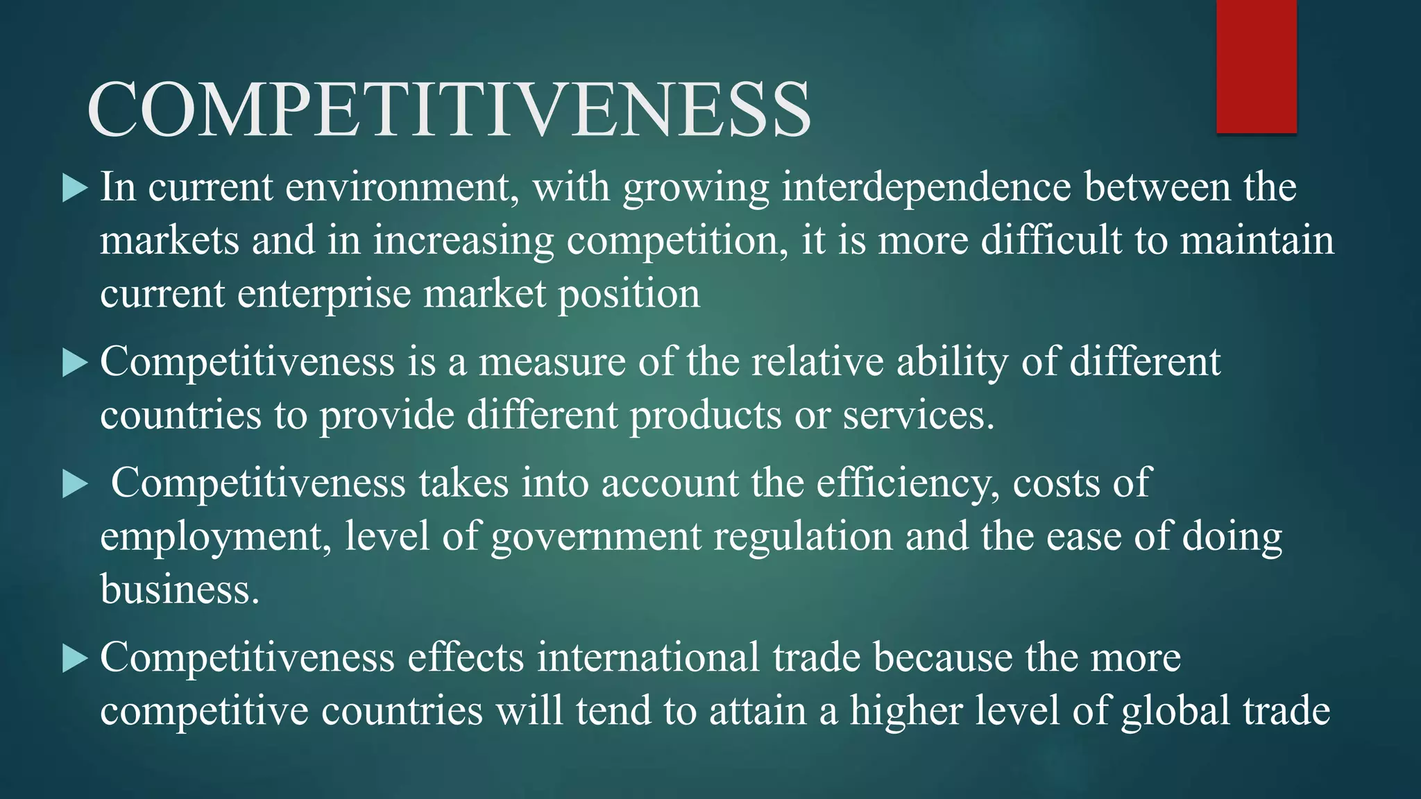Factors Influencing International Trade | PPTX