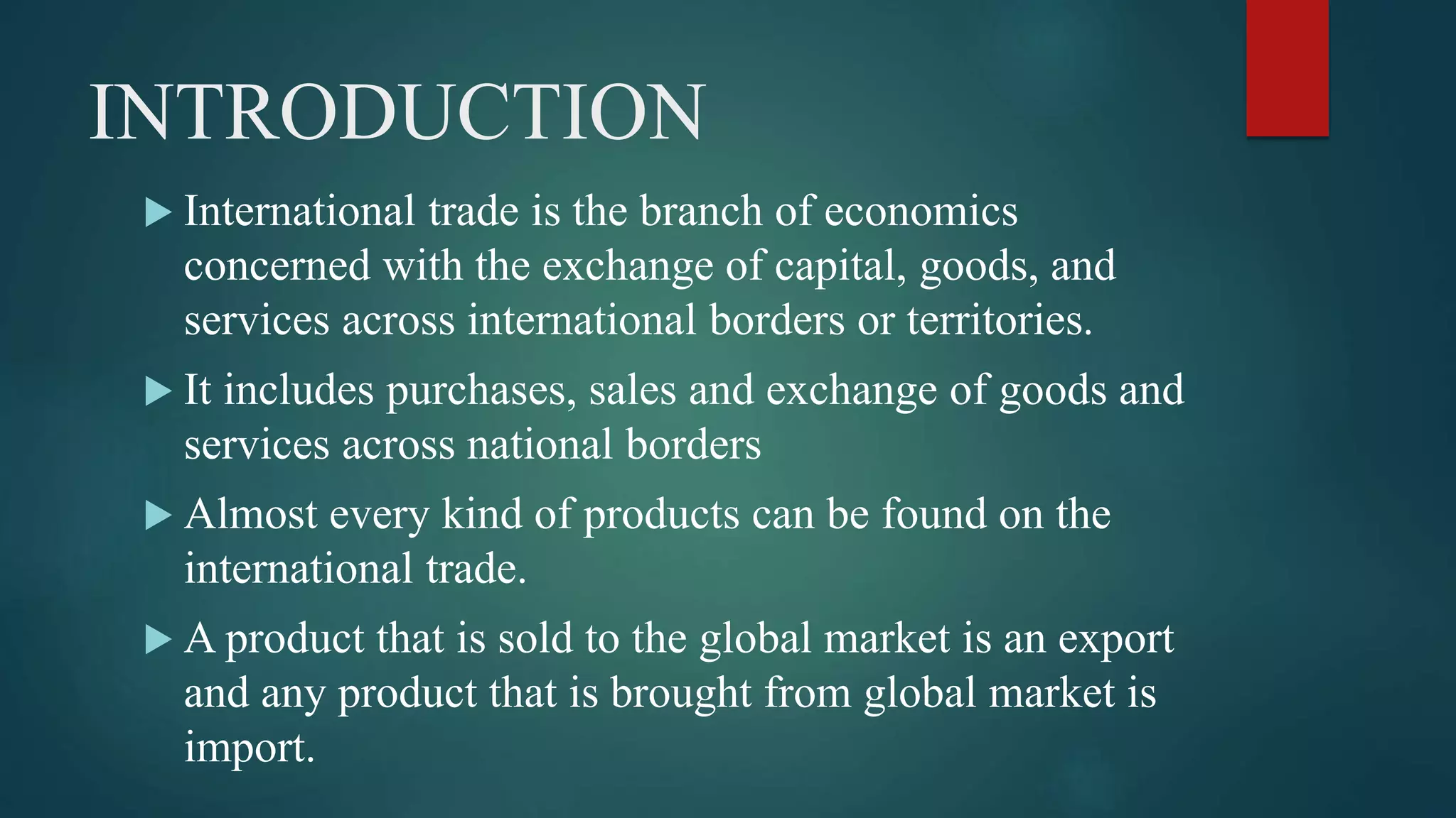 Factors Influencing International Trade | PPTX