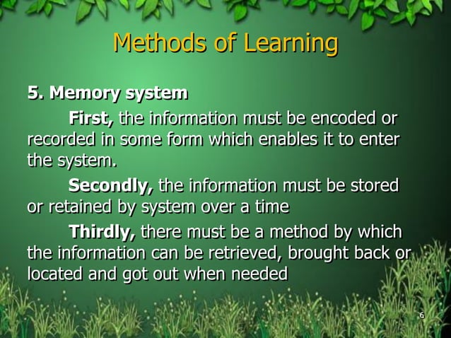 Factors influencing learning | PPT