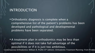 Factors influencing orthodontic treatment planning | PPTX