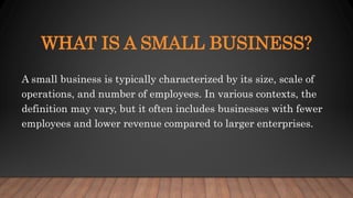 Factors Influencing Small Business Growth | PPTX