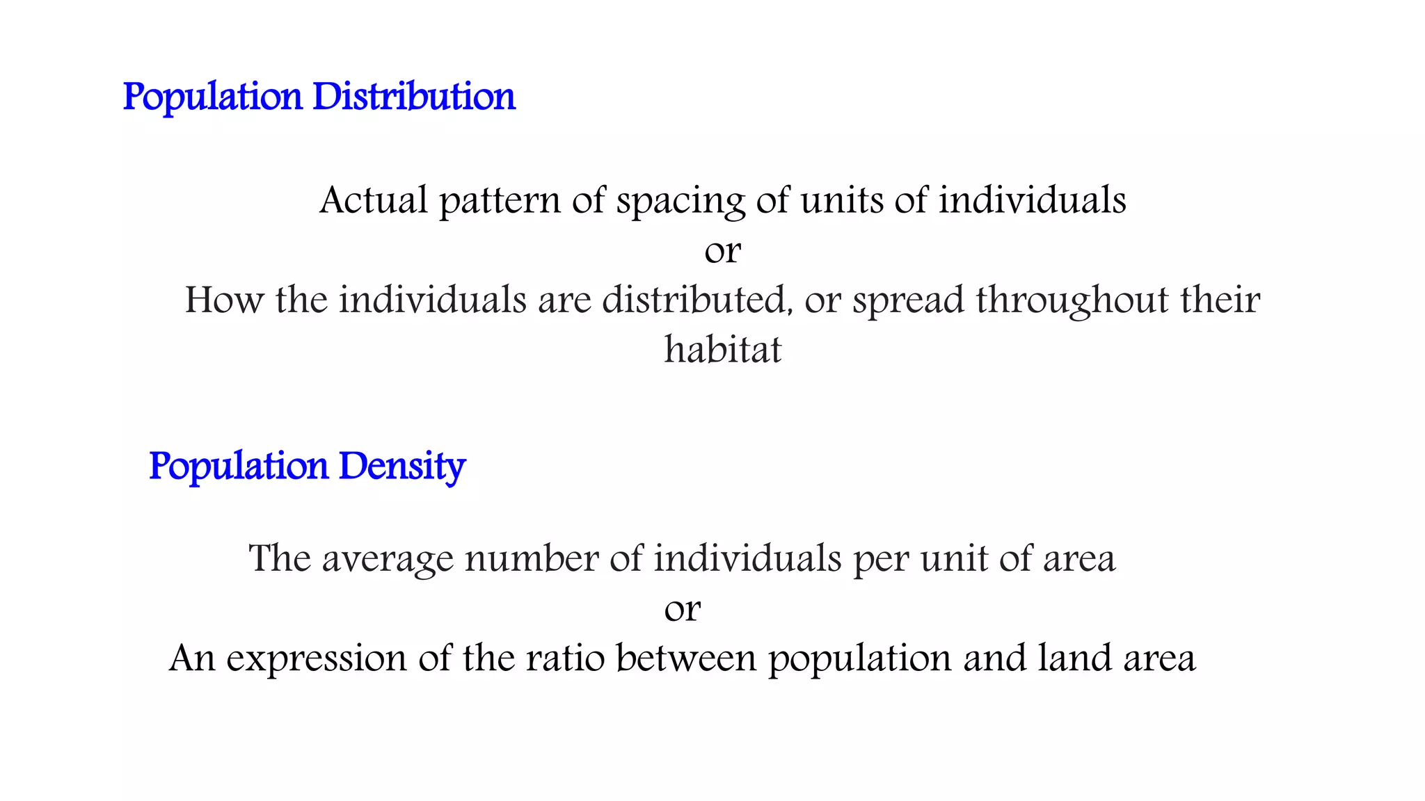 Factors Influencing Spatial Distribution And Density Of Population Pptx