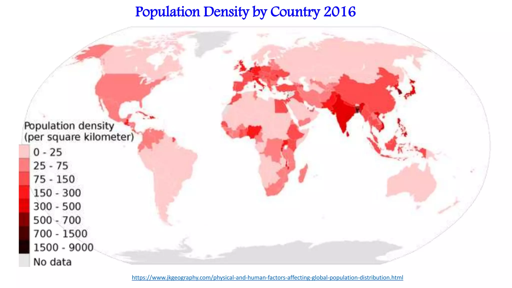 Factors influencing spatial distribution and density of population | PPTX