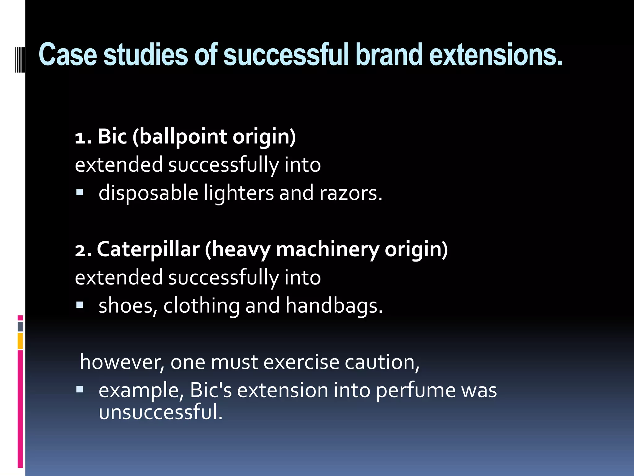 Factors influencing successful brand extensions | PPTX