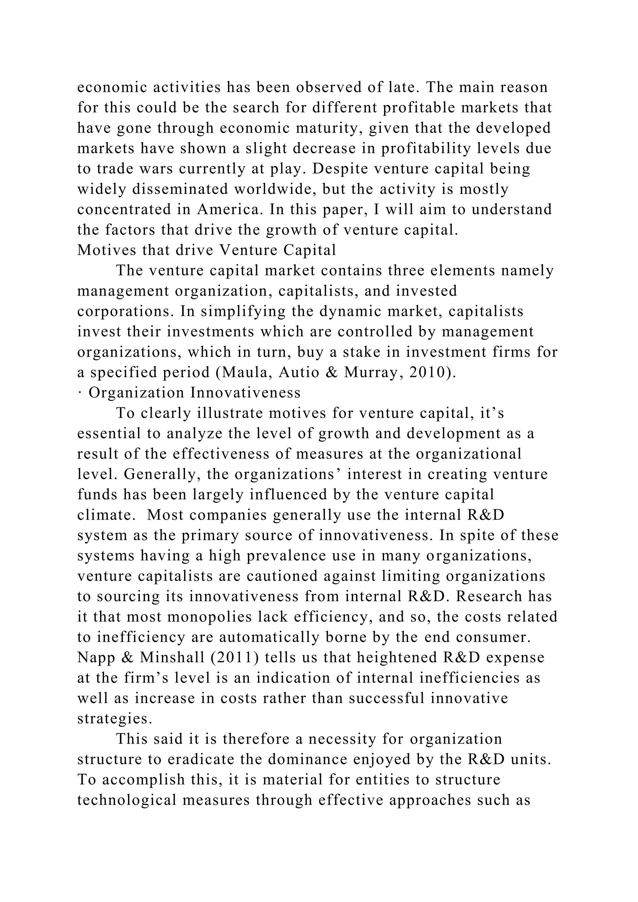 Factors Influencing the Growth of Venture CapitalIntroduct.docx
