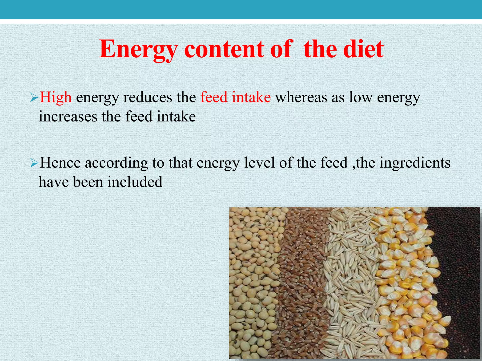 Factors influencing the nutrient requirements in poultry | PPTX