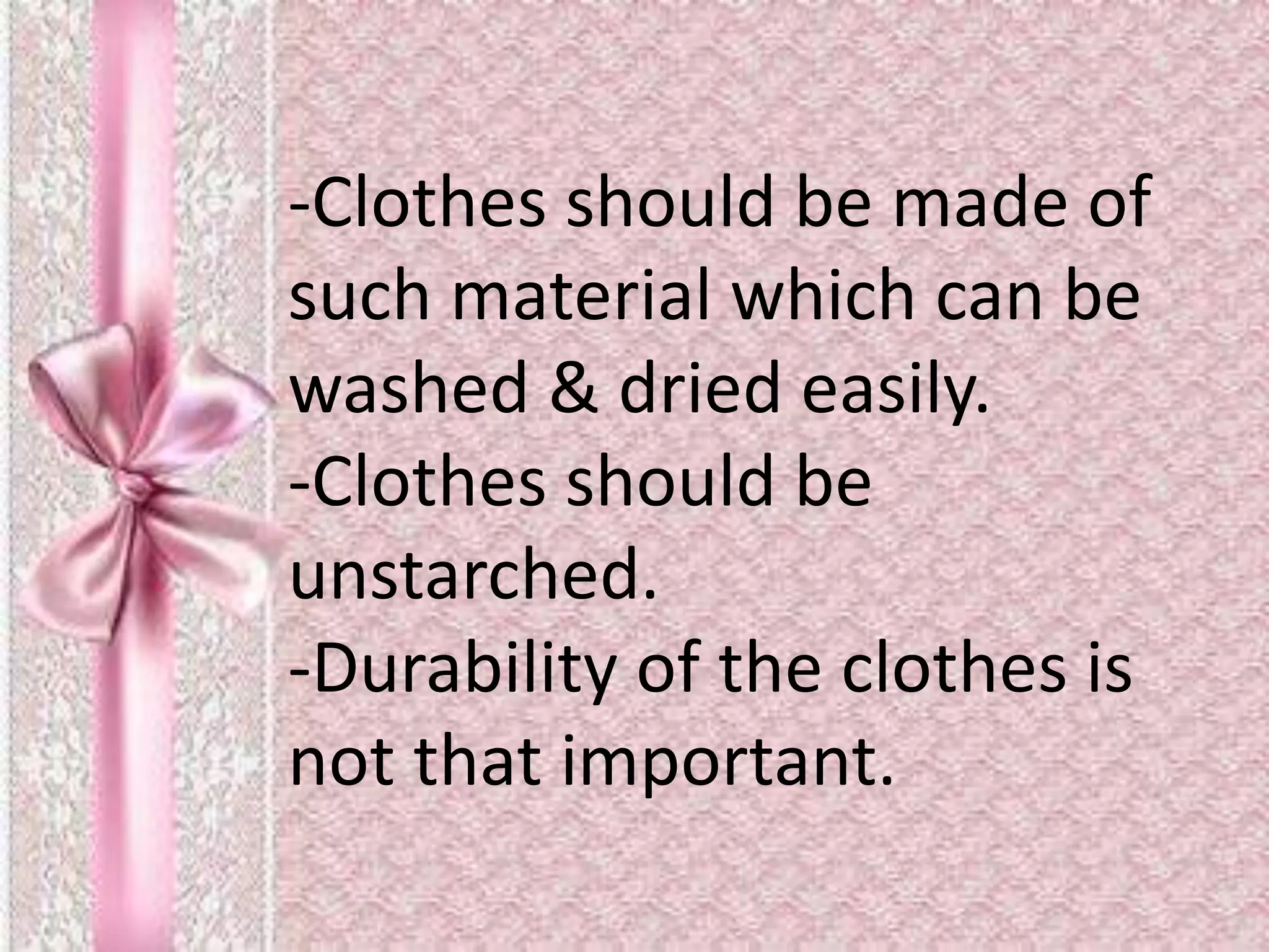 Factors influencing the selection of clothing | PDF
