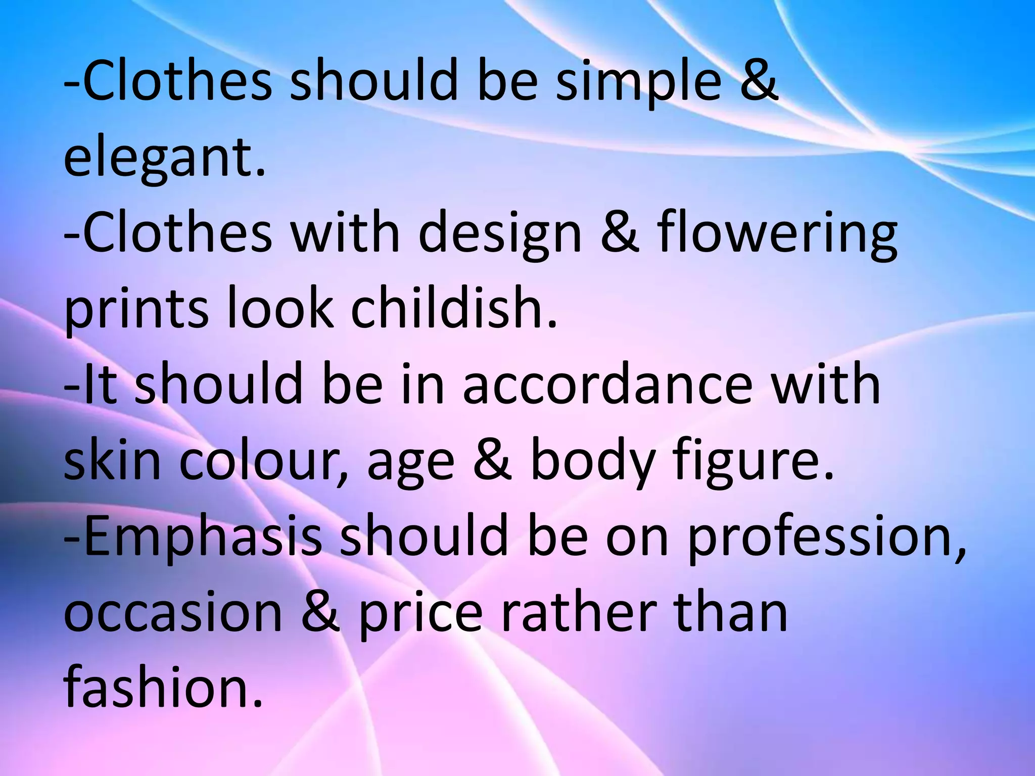 Factors influencing the selection of clothing | PDF