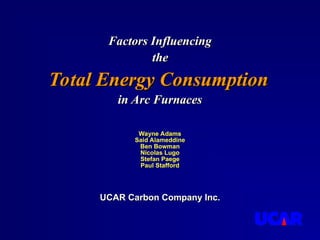 Factors Influencing the Total Energy Consumption in Arc Furnaces.ppt