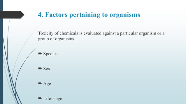 Factors influencing toxicity-new Environmental, Genetic, Nutritional ...