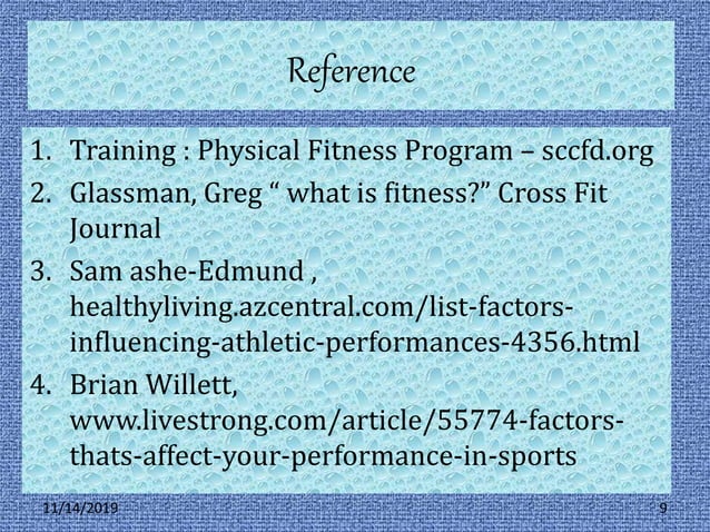 Factors influencing training | PPT