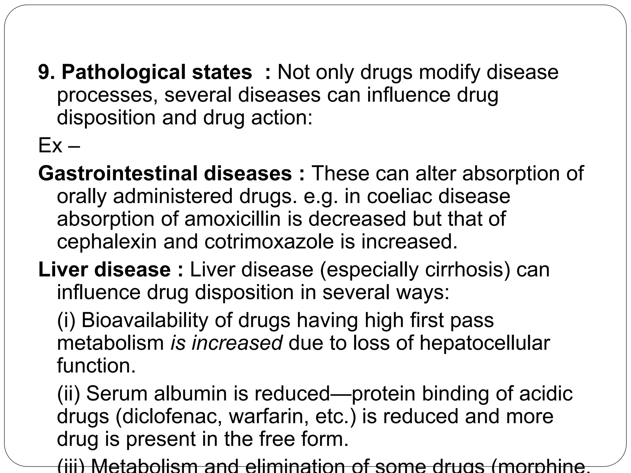 Factors modifying drug action | PPTX
