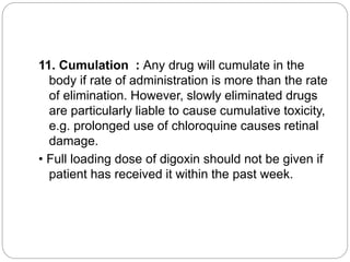 Factors modifying drug action | PPTX