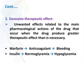 Factors Modifying Drug Action_Adverse Drug Effects_Drug Interactions ...
