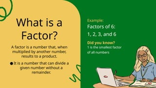 Factors, Multiple and Shape Pattern Lesson for High School.pptx
