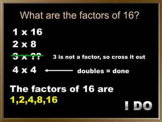 Factors & multiples | PPTX