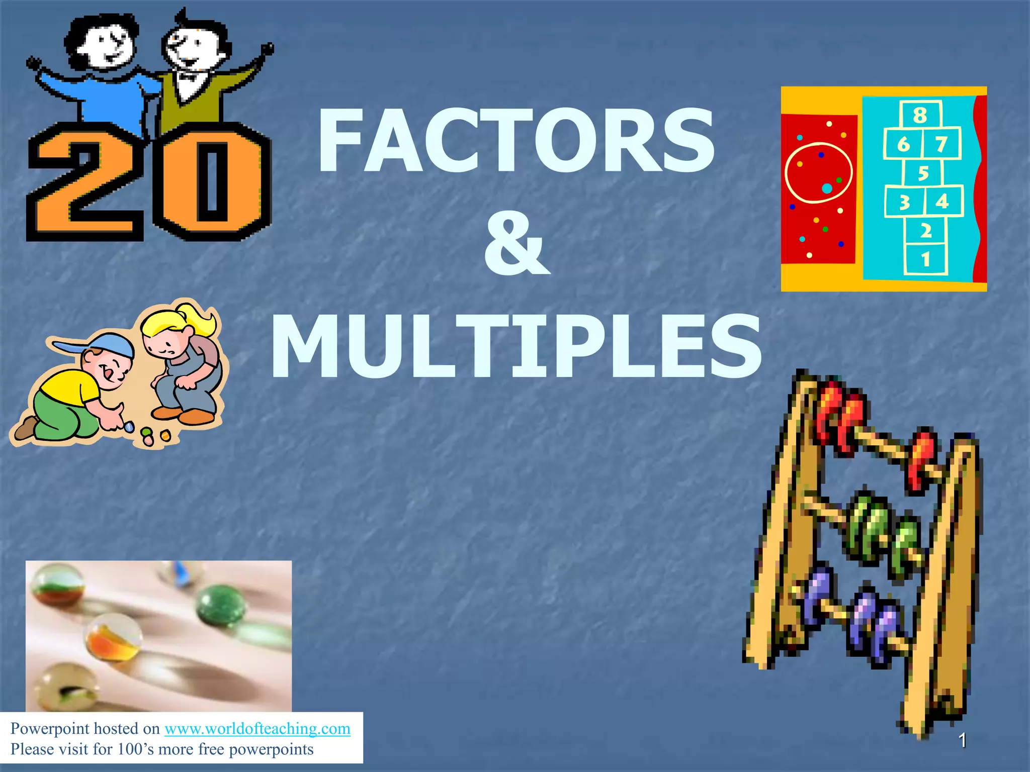 Factors and multiples | PPT