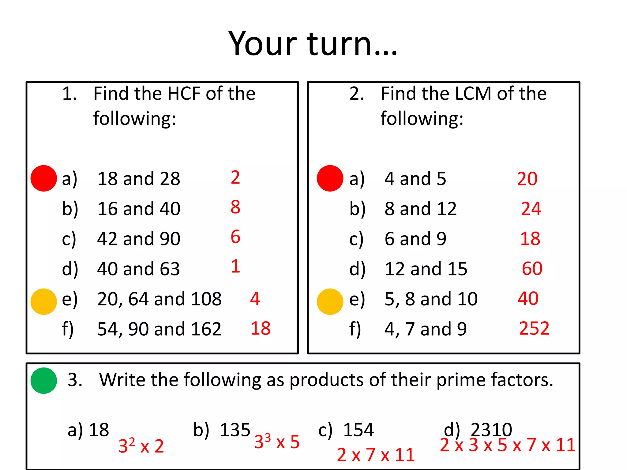 Factors, multiples and primes | PPTX