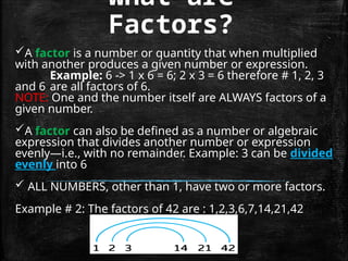 Finding the Factors of Algebraic Terms.ppt