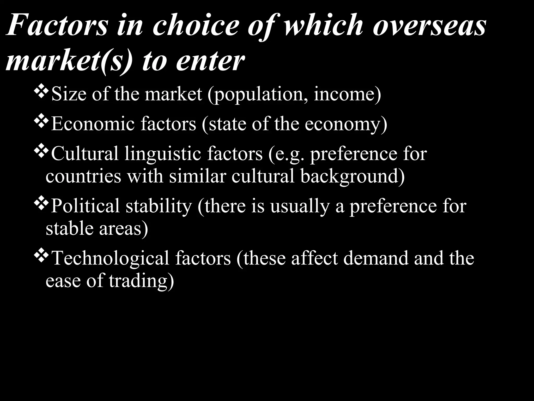 Factors of globalization | PPT