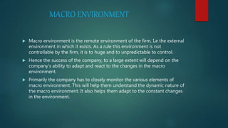 Factors of macro environment | PPT