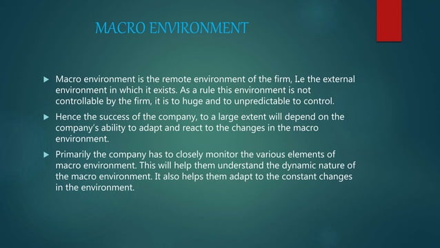 Factors of macro environment | PPT