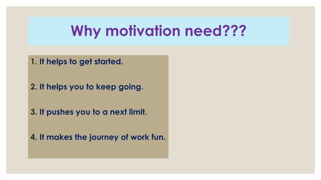 Factors of motivation | PPT