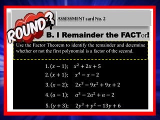 Factors of polynomial | PPT