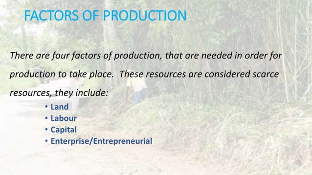 Factors of production | PPT