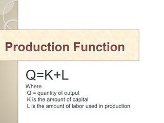 Factors of production Economics | PPTX